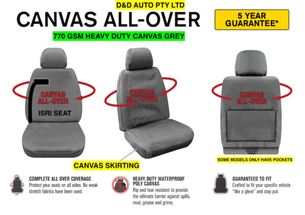 Freightliner Cascadia Seat Covers Full Canvas Freightliner Cascadia Seat Covers Full Canvas
